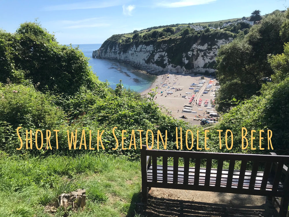 Family walk South West Coast Path Seaton Hole to Beer