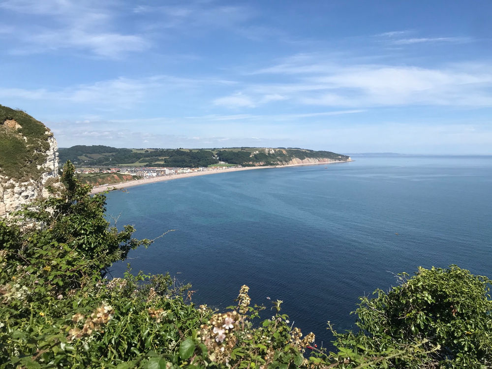 Family walk South West Coast Path Seaton Hole to Beer