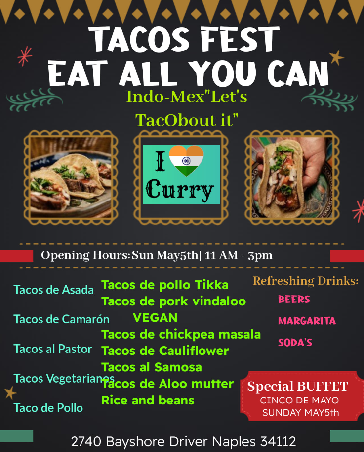Cinco De Mayo Taco Fest All You Can Eat Taco Buffet | Naples 2Night