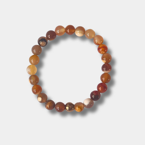 Gray & Amber Agate | Fae Queen Gems