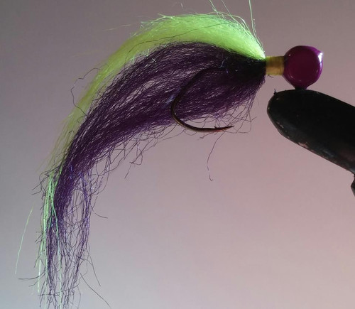 Purple/Purple/Chart Crafthair Panfish Jig | wallys-jigs
