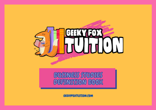 IGCSE Business Studies Definition Book Geeky Fox Tuition igcse-business-studies-definition-book-geeky-fox-tuition