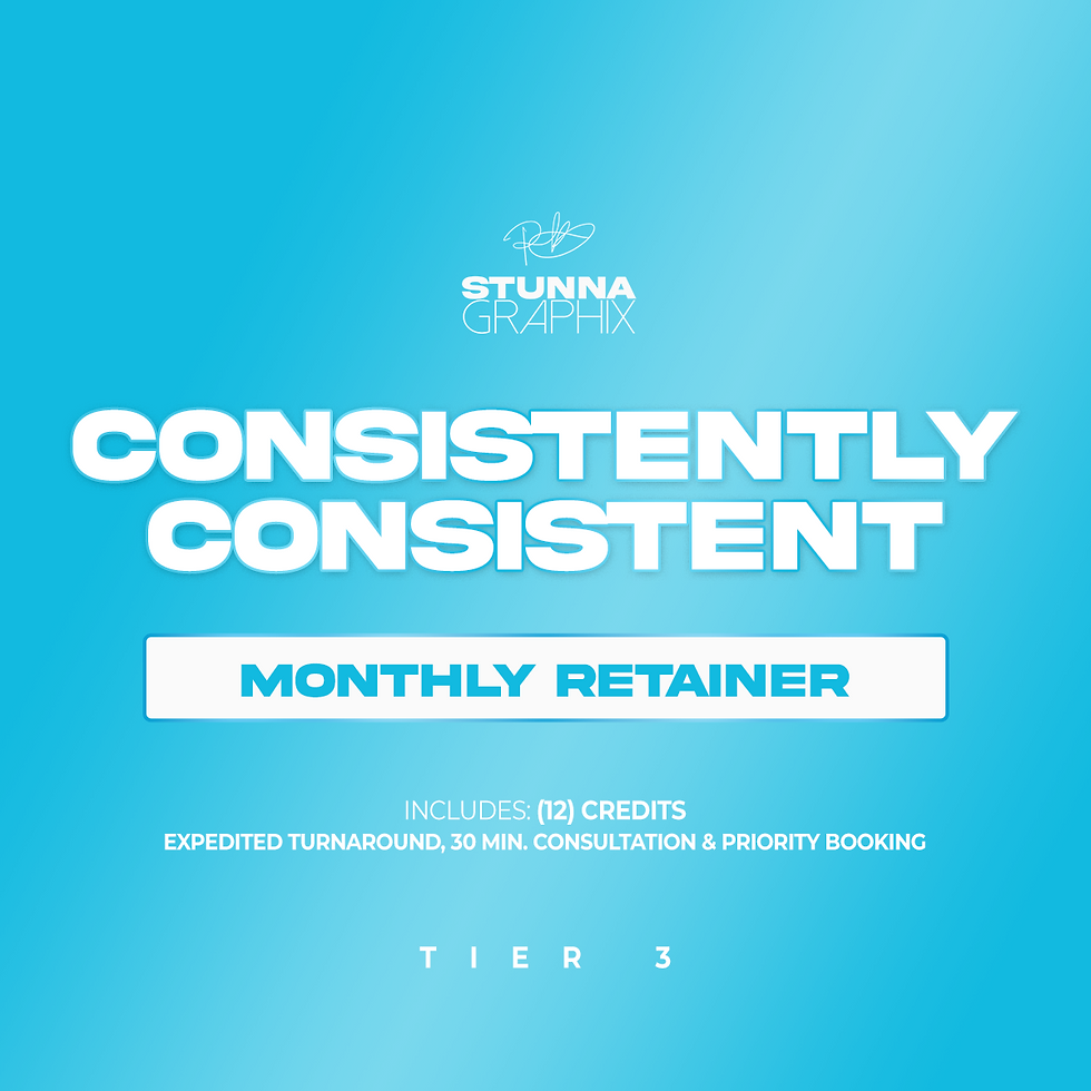 Monthly Retainers | STUNNAGRAPHIX LLC.