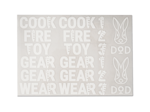 DoD STICKER " WHAT KIND OF GUY? " สีขาว | CAMP STUDIO STORE