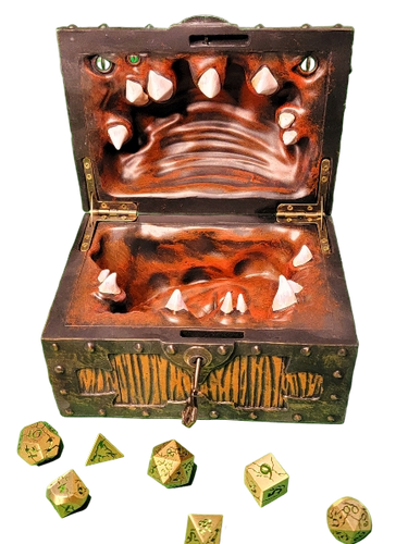 ‼️Large Mimic Dice Chest | 50+ Locking Dice Storage | tpkgames