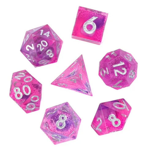 CyberP!nk - Sharp Edged Precision Dice Set | tpkgames