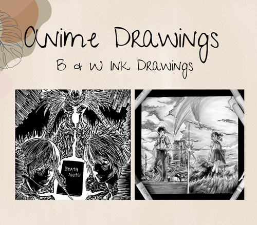 Anime Commission B&W | Mochiart Art Jamming