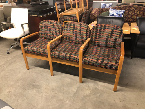 Chair with 3 Seats | Discount Office Furniture, Inc.