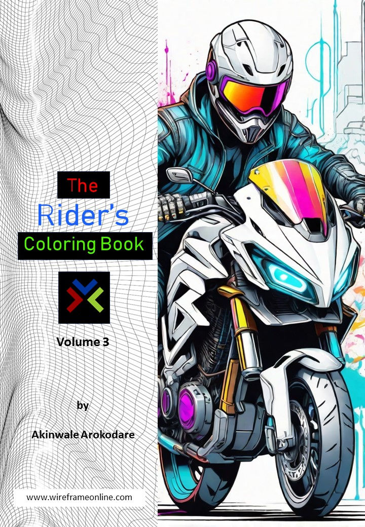 The Riders Colouring Book - Volume 3 | Wireframe