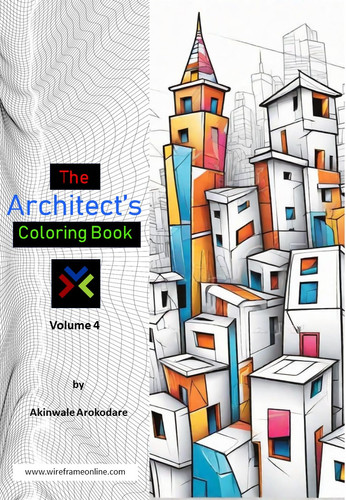 Free Architecture Colouring Pages - Volume 4 | Wireframe