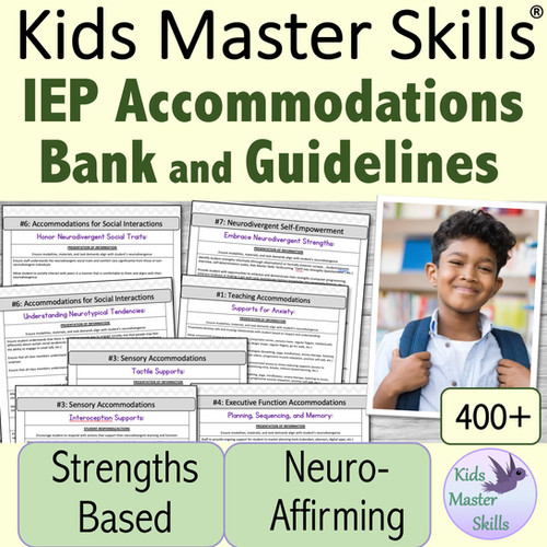 IEP Accommodation Bank and Guidelines for all School Professionals ...
