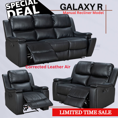New GALAXY Collection - Premium Modern Leather Air Recliner Sofa ...