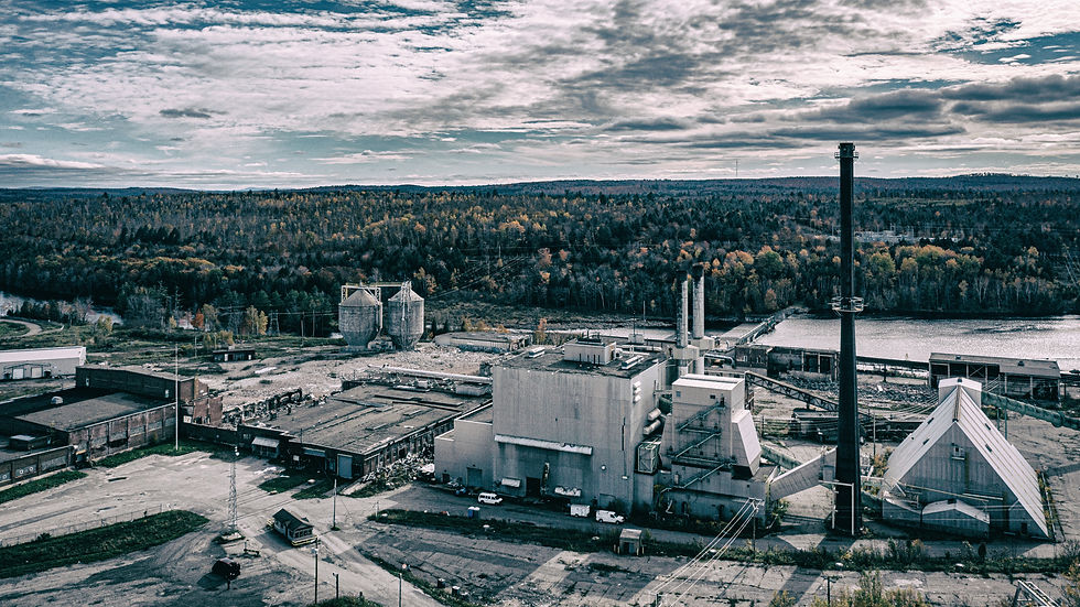 152 East Millinocket Ruins | aerial-photography