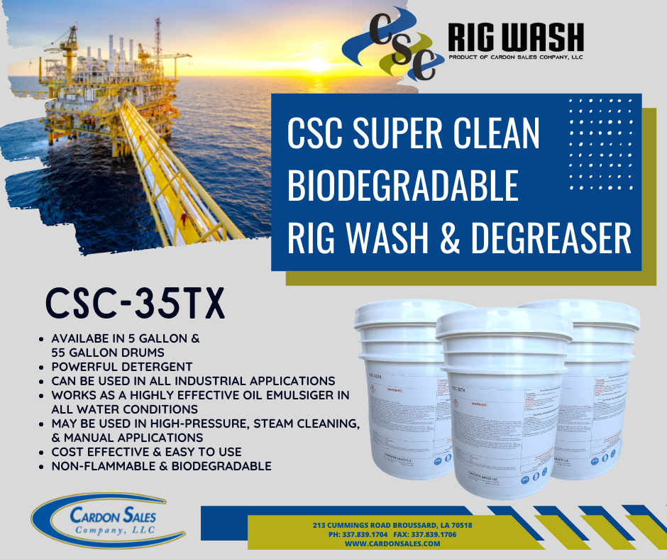 CSC Rig Wash | Cardon Sales Company