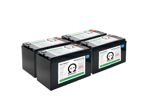 4-Pack Lithium Gen 4 Group 31 - 180Ah 12V Deep Cycle Battery | ohmmu.com