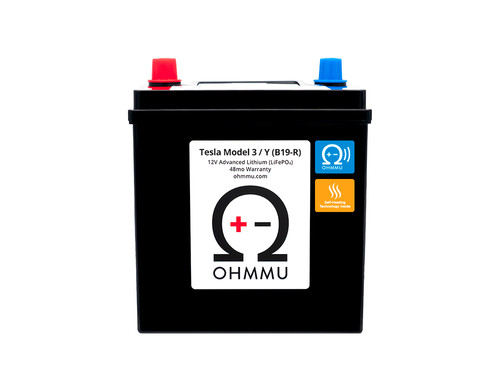 Tesla Model Y - Lithium 12V Battery | ohmmu.com