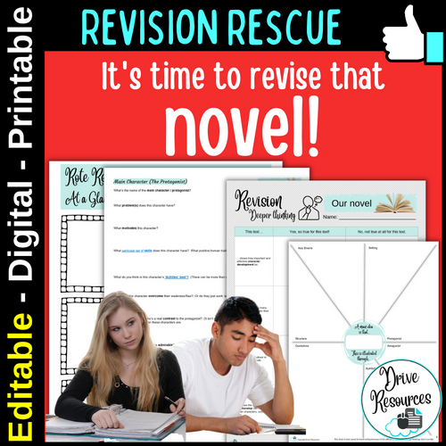 Text Revision - the Novel | Drive Resources