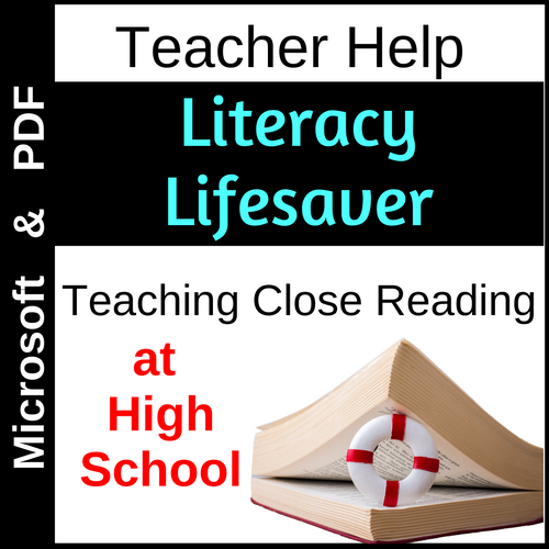Literacy Lifesaver - teaching close reading