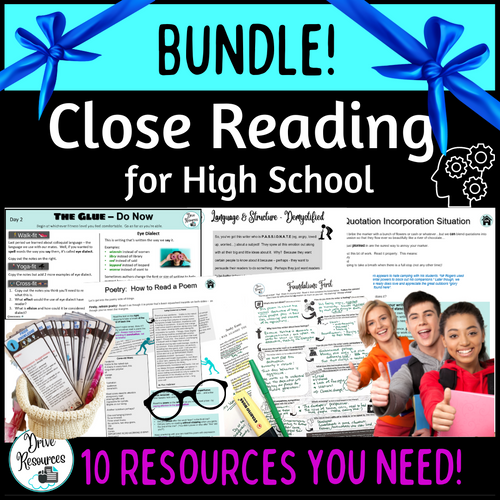 Close Reading Skills Strategies & Critical Thinking - 10 Key Resources ...