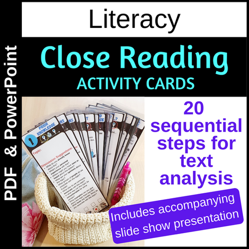 Close Reading Analysis Sequence for High School | Drive Resources