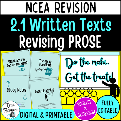 2.1 Written Text Revision - PROSE - student booklet and teacher ...