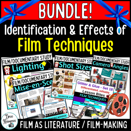 Film - Cinematography - Presentations and Worksheets DISCOUNTED BUNDLE ...
