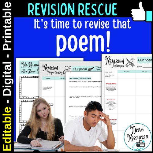Text Revision - Poetry | Drive Resources