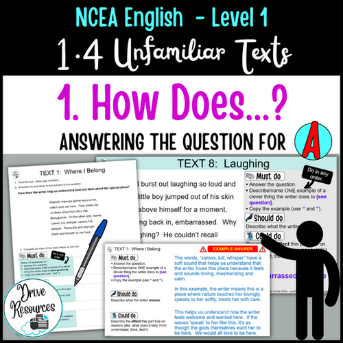 1.4 Unfamiliar Texts - Part 1 - How does...? (For ACHIEVED) | Drive ...