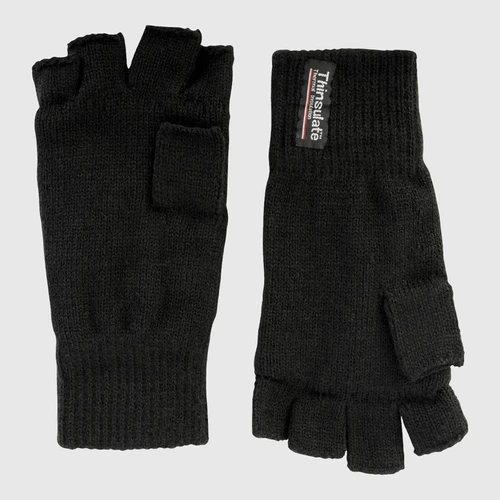 Jack Pyke Fingerless Mitts One Size (Black) | Two Smoking Barrels