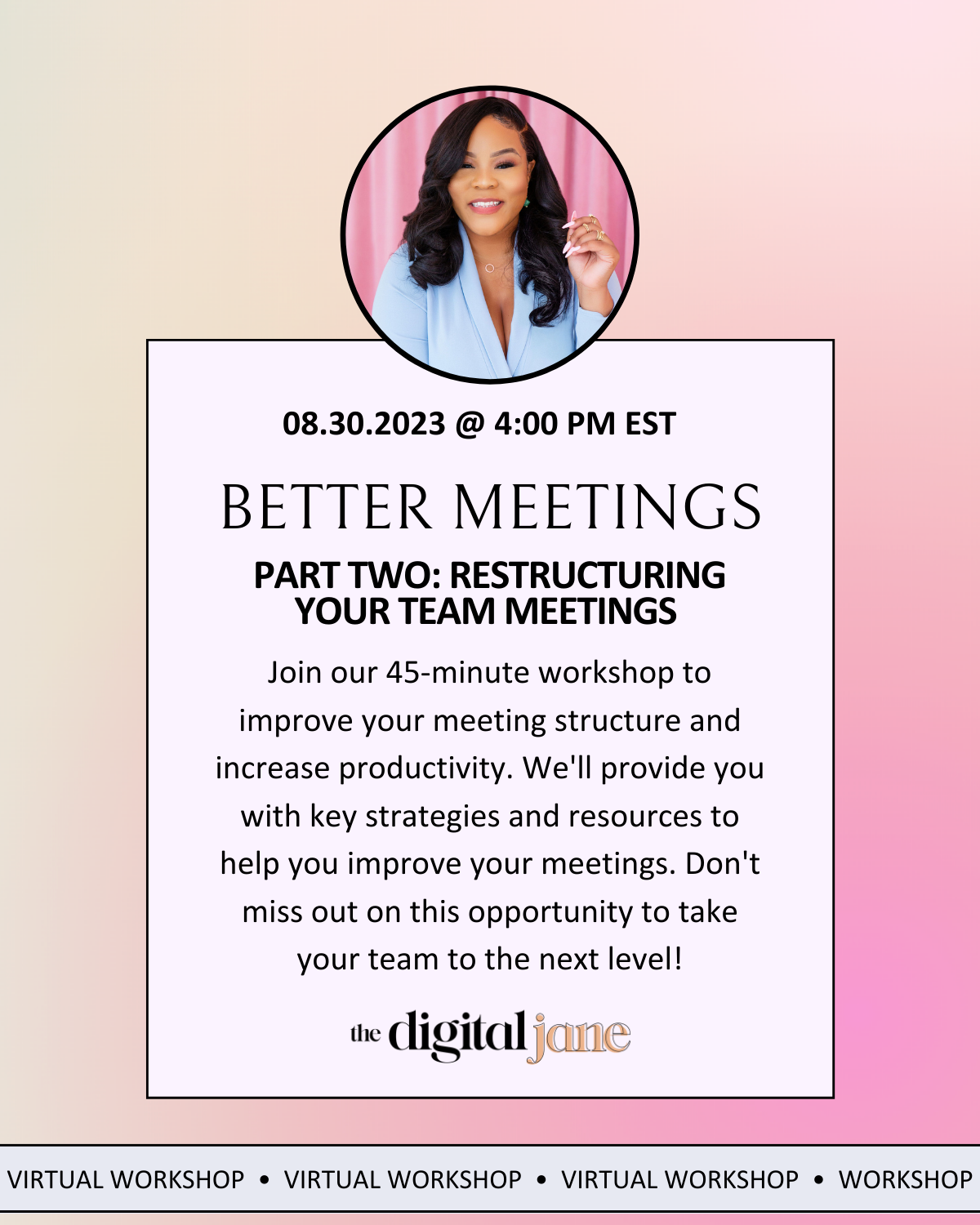 Better Meetings: Let's uplevel your standing meetings! | The Digital Jane