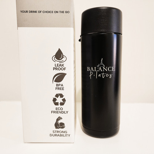 Balance Pilates Black Drink Bottle | Balance Pilates Cashmere