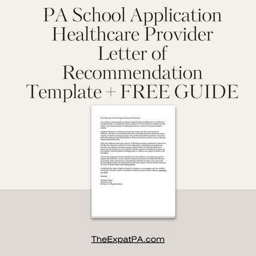 Letter of Recommendation Template: Healthcare Provider (PA/NP/MD/DO ...