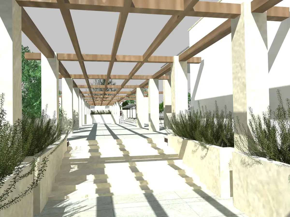 Stone Pillar Museum Gallery Render | ArchiVinci | 85498