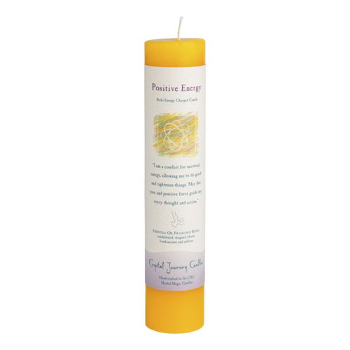 Positive Energy Reiki Charged Intention Pillar Candle | A Coven Of Witches