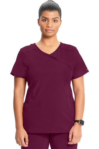 Women's INFINITY Mock Wrap Top | The Uniform Choice