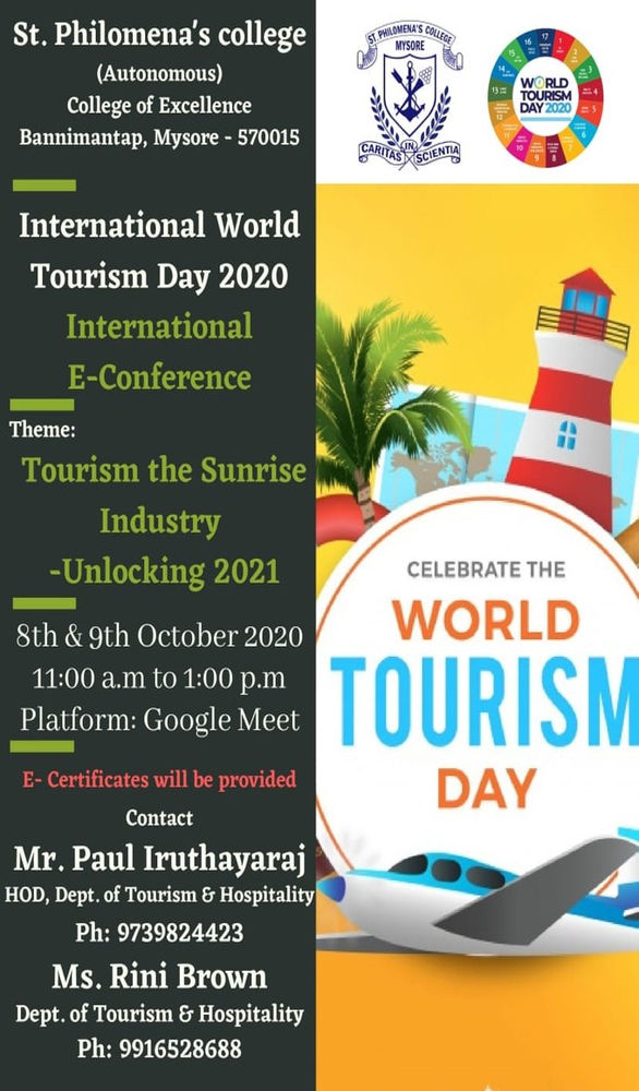 International World Tourism Day 2020 E-Conference "Tourism the Sunrise ...