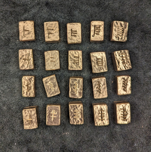 Bronze Ogham Set | Ravens Keep Forge