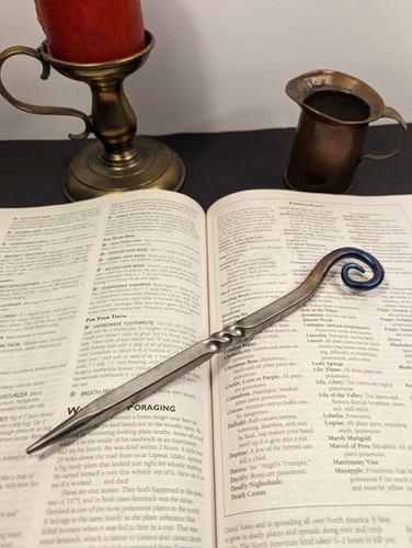 Steel Tempered Spiral Wand | Ravens Keep Forge