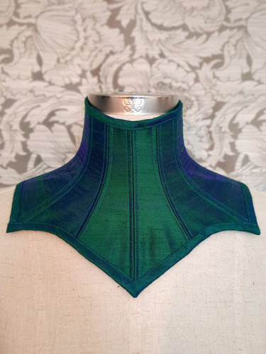 Silk Dupion Posture Collar | valkyrie-corsets