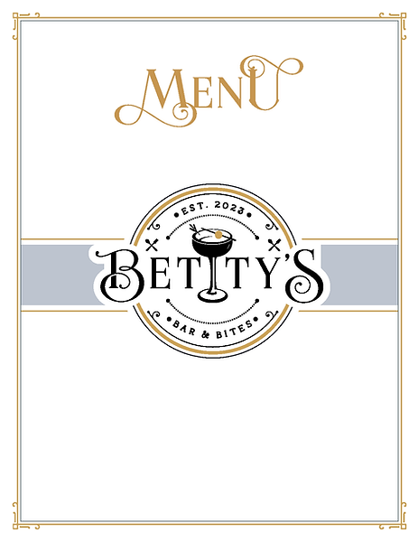 Menu | Betty's Bar & Bites