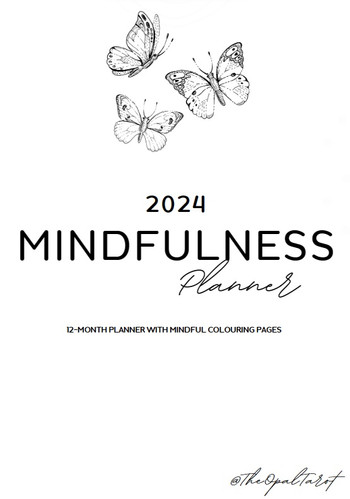 2024 Mindfulness Colouring Calendar | The Opal Tarot