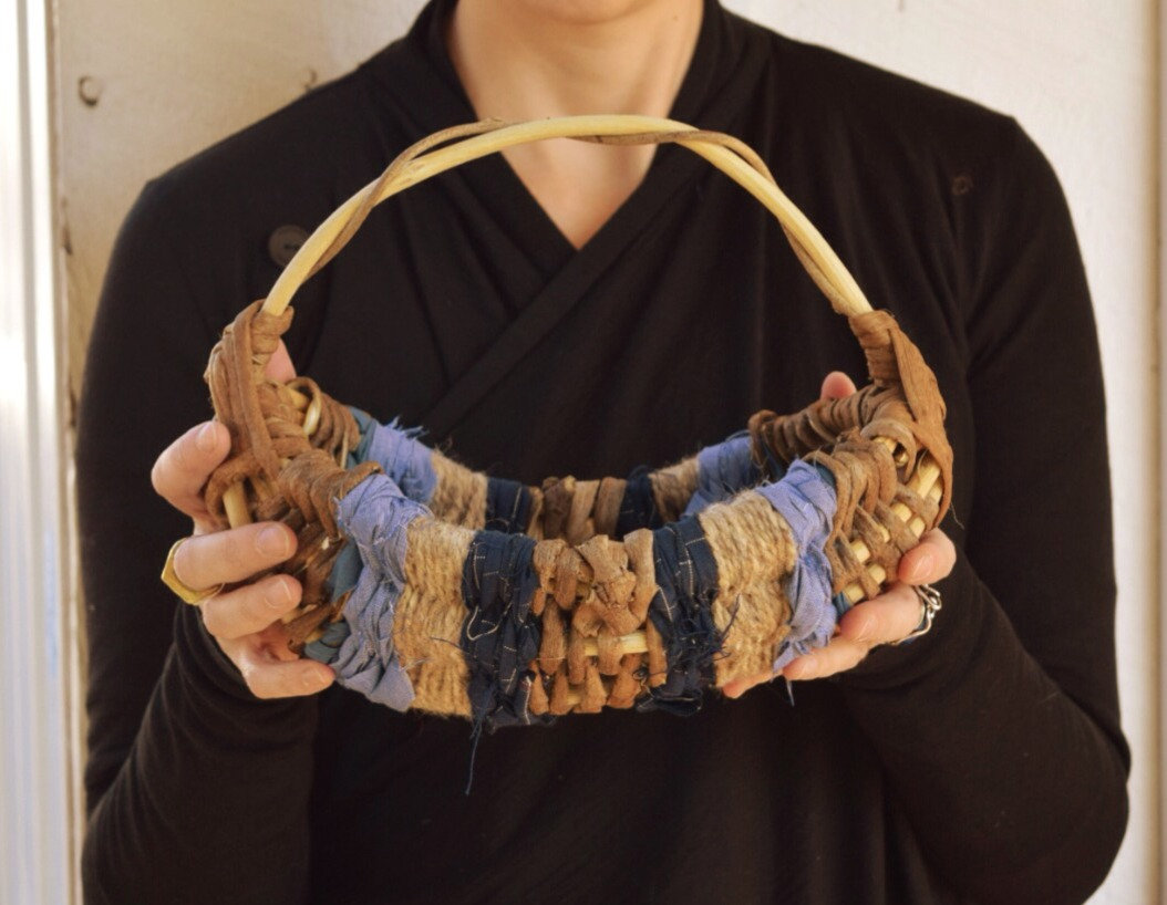 Upcycled Basketry with Katie Grove: Weaving with Backyard Vines, Fabric ...