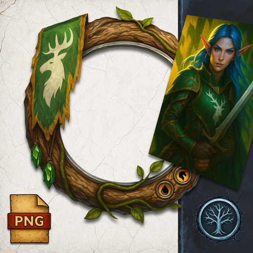 Druid Circle Faction Token Border for D&D Character Portraits ...