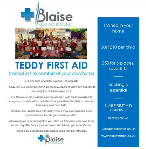 Teddy First Aid - at home | Blaise First Aid