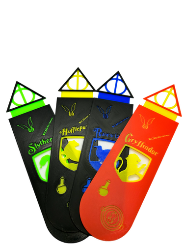 Hogwarts Houses Bookmark Set | The3dguy