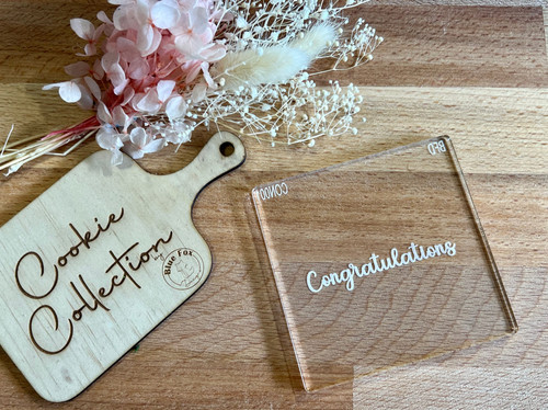 Congratulations Raised Stamp Debosser | Blue Fox Designs