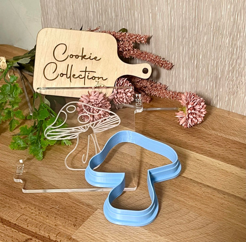 Toadstool Cookie Cutter and Raised Stamp / Debosser | Blue Fox Designs