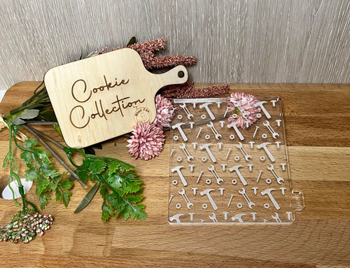 Tool Themed Pattern Raised Stamp / Debosser | Blue Fox Designs