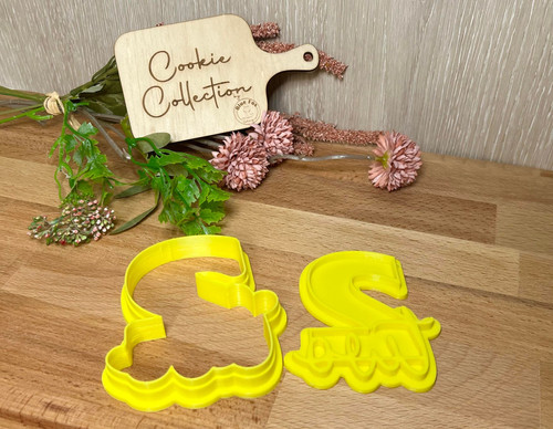 Number 2 Script Cookie Cutter and Stamp | Blue Fox Designs