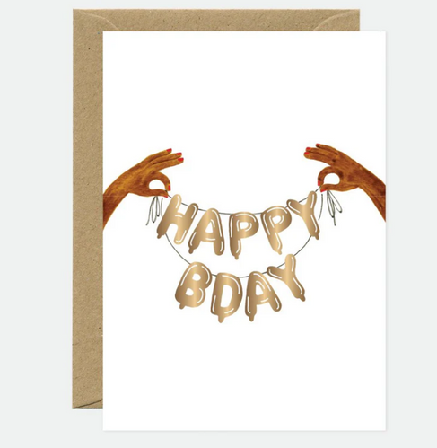 Postal " Happy BDay" | Pequeno Jardim